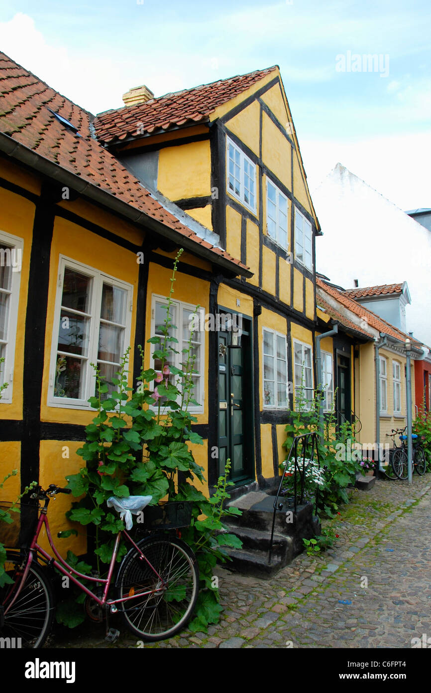 Old traditional timber house in in Faaborg (Denmark Stock Photo - Alamy