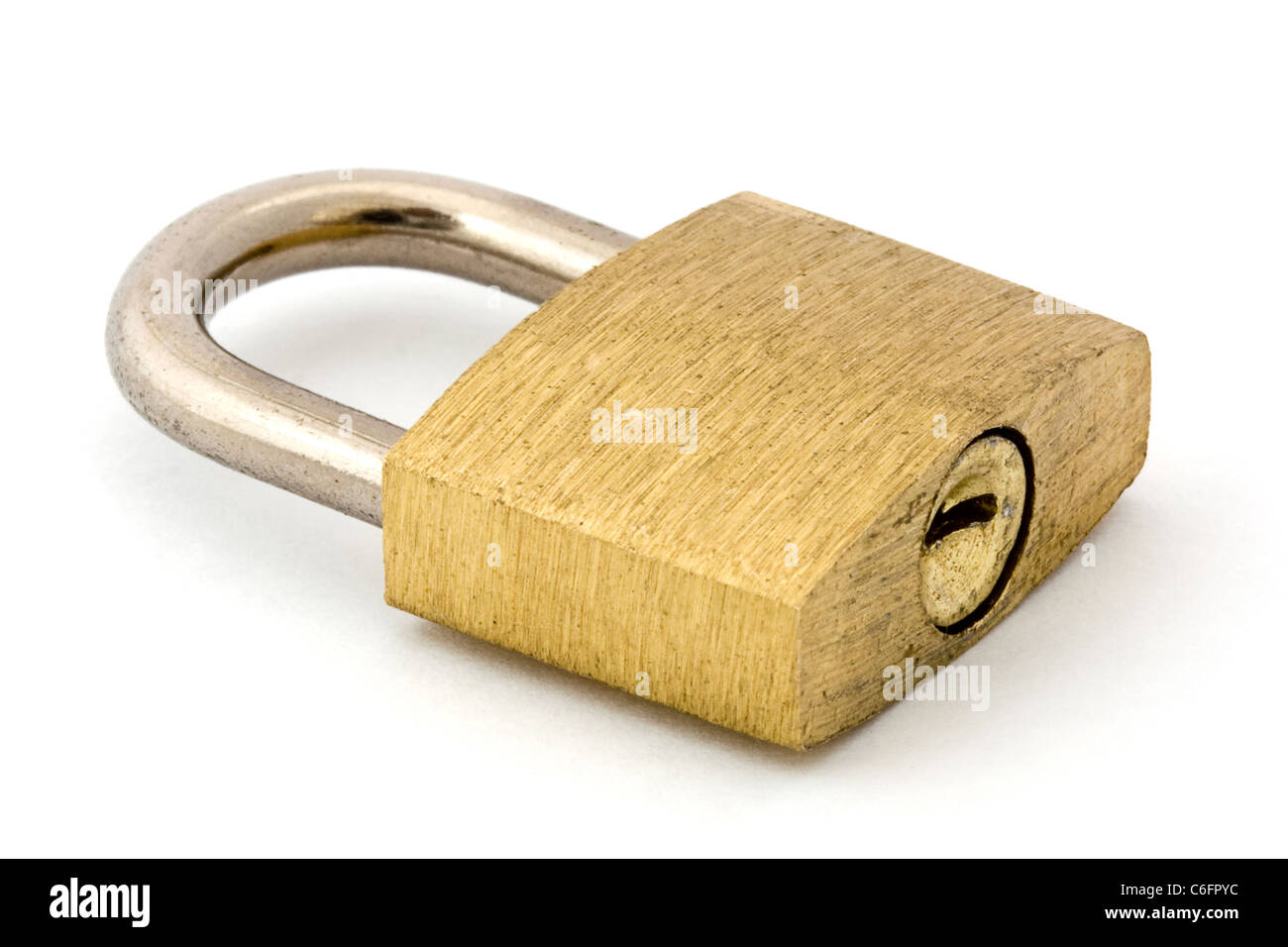 Padlock isolated on white Stock Photo - Alamy