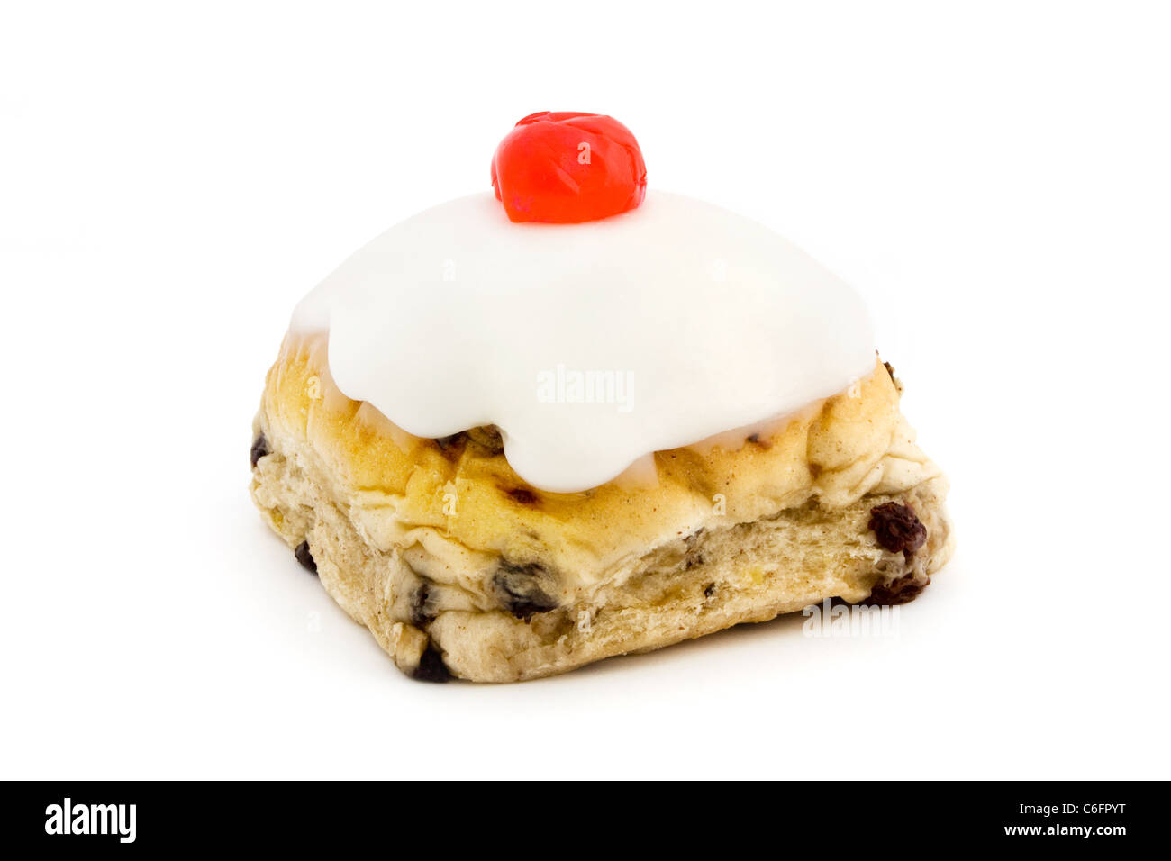 Iced cherry bun Cut Out Stock Images & Pictures - Alamy