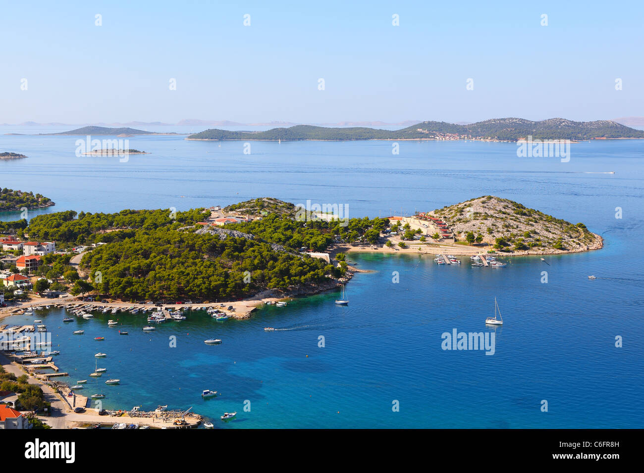 Adriatic coast landscape Stock Photo - Alamy