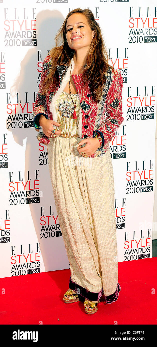 Jade Jagger The ELLE Style Awards 2010 at the Grand Connaught Rooms ...