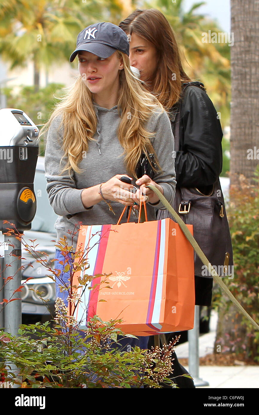 Amanda Seyfried leaving Beverly Hills' Paper Source with her dog Los ...