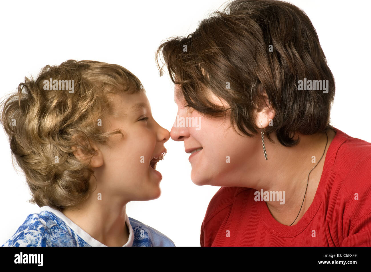 Casual portrait smiling of a healthy young family Stock Photo - Alamy