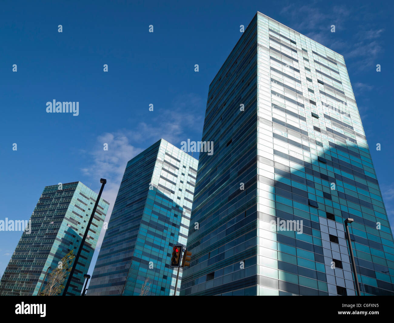 Modern buildings light high rise buildings hi-res stock photography and ...