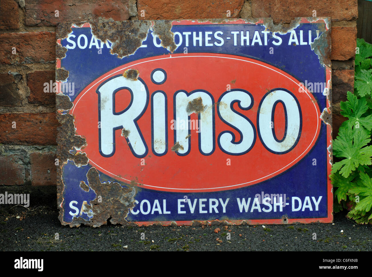 Old enamelled sign hi-res stock photography and images - Alamy