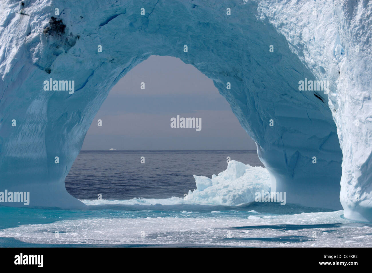 Iceberg with natural arch hi-res stock photography and images - Alamy
