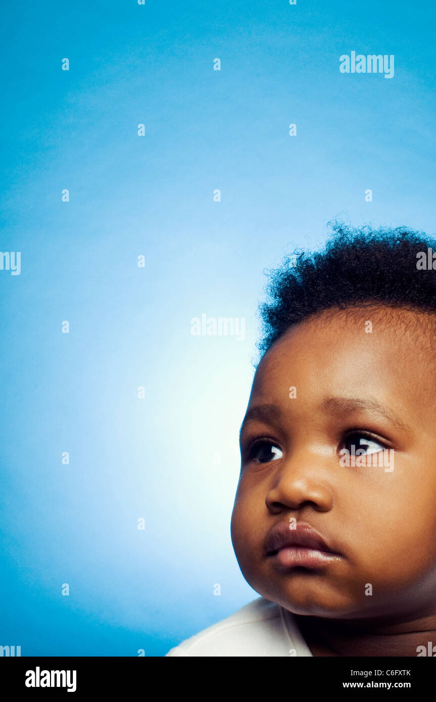 A portrait of a baby girl, cropped Stock Photo - Alamy