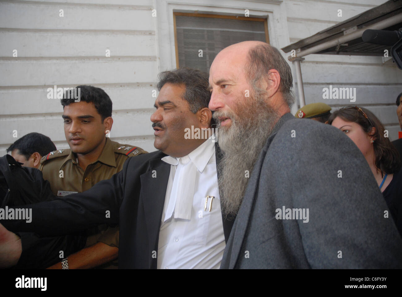 Steven Ayres leaving Patiala House Court in New Dheli Two Britons who ...