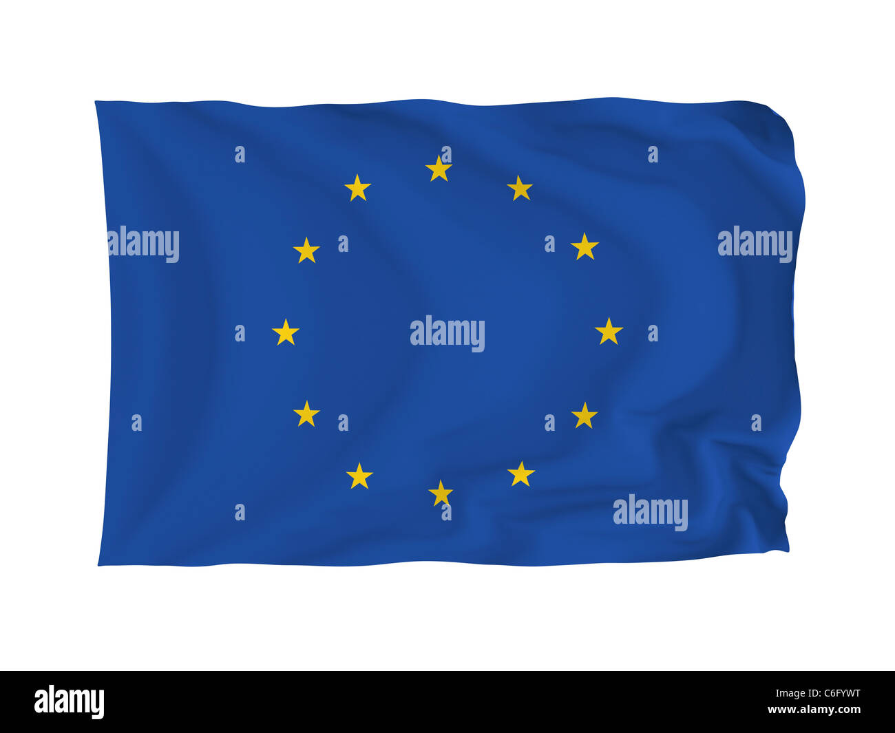 European Union. High resolution Flag series. With fabric texture Stock ...