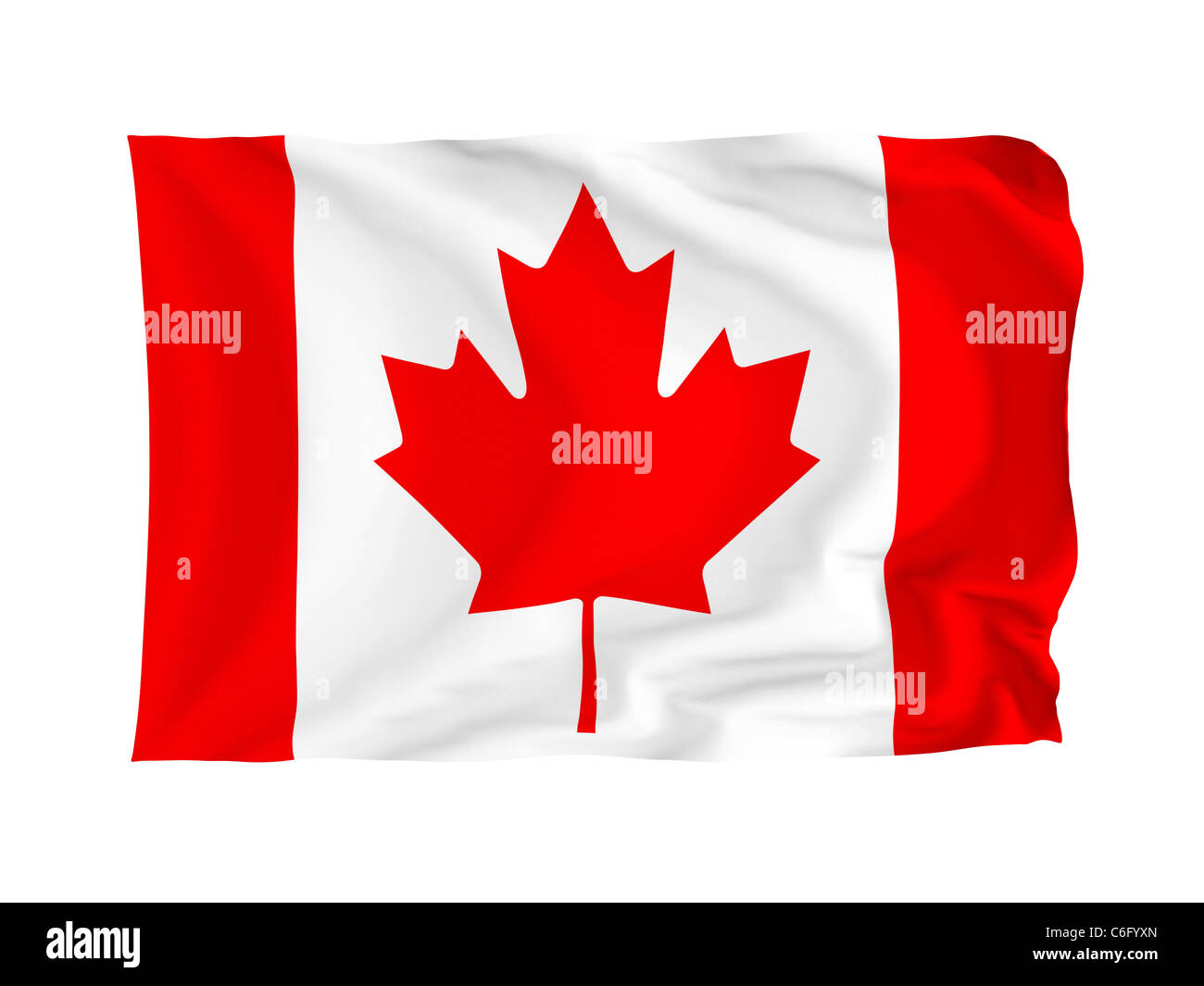 Canada. High resolution Flag series. With fabric texture Stock Photo ...