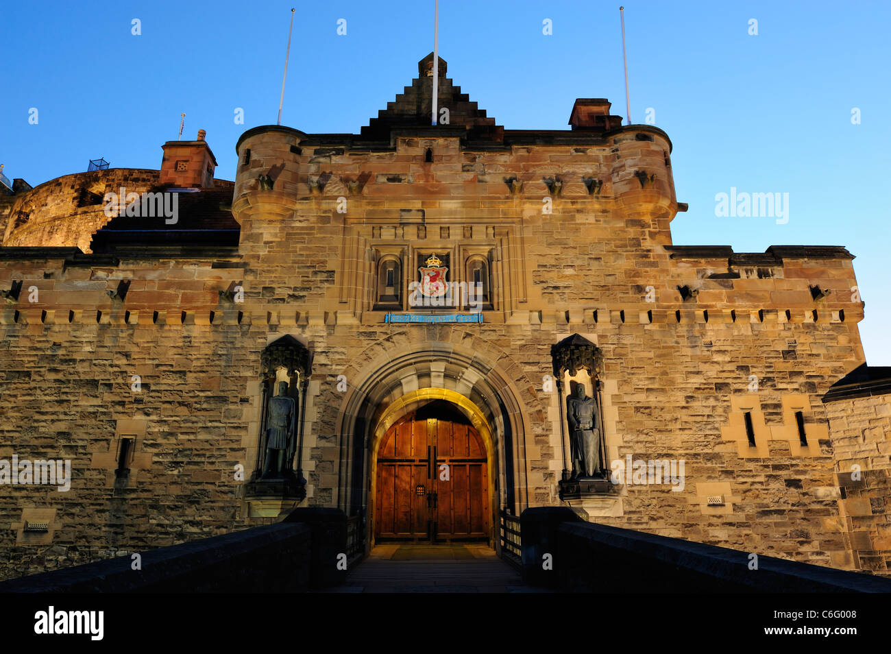 Entrance to edinburgh castle esplanade hi-res stock photography and ...