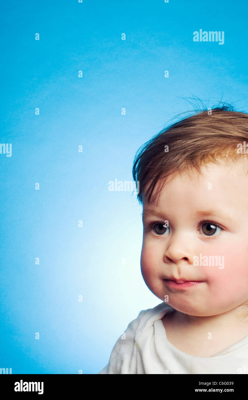 A portrait of a baby girl, cropped Stock Photo - Alamy