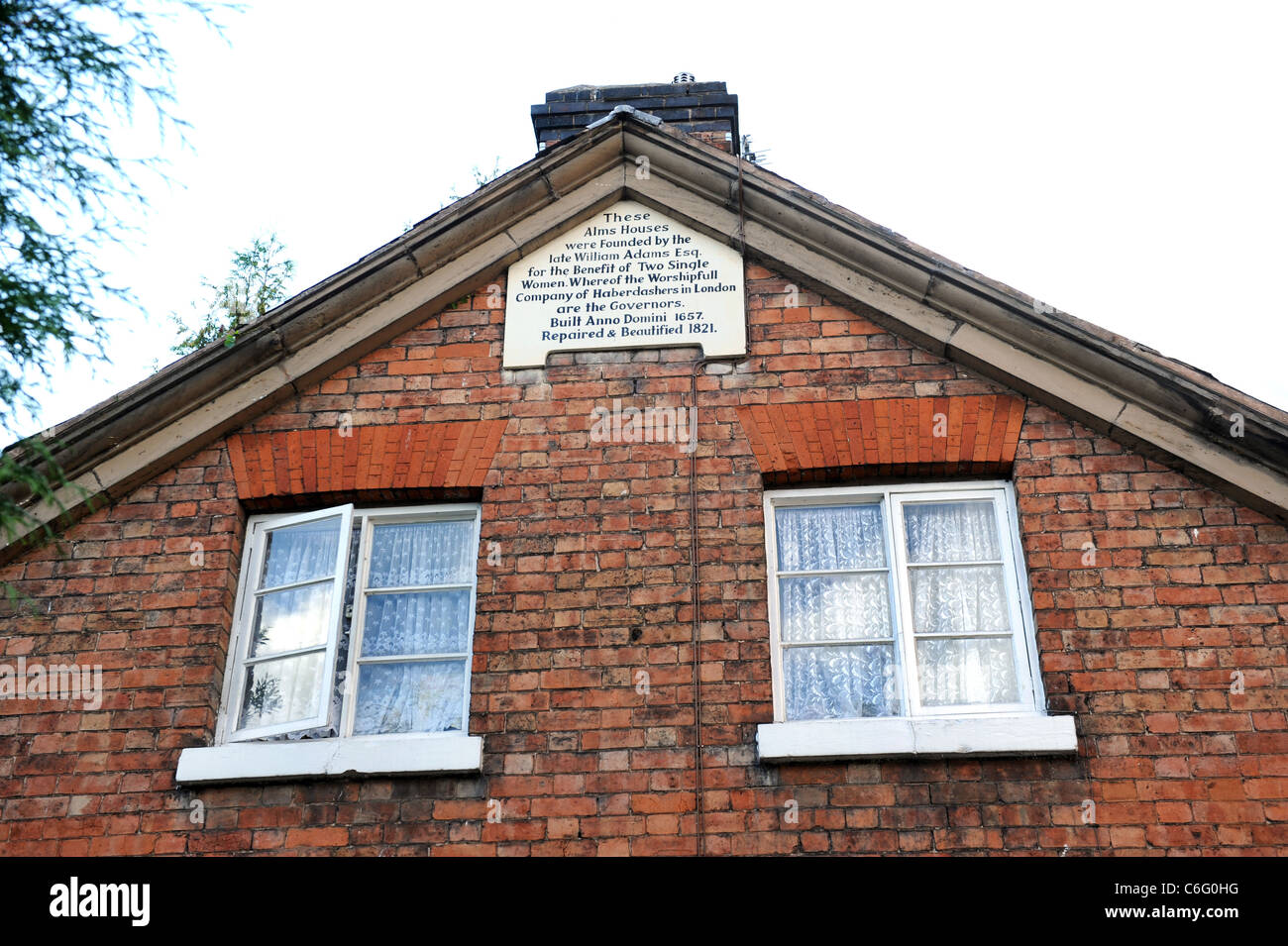 17th century Alms Houses founded by William Adams for the benefit of ...