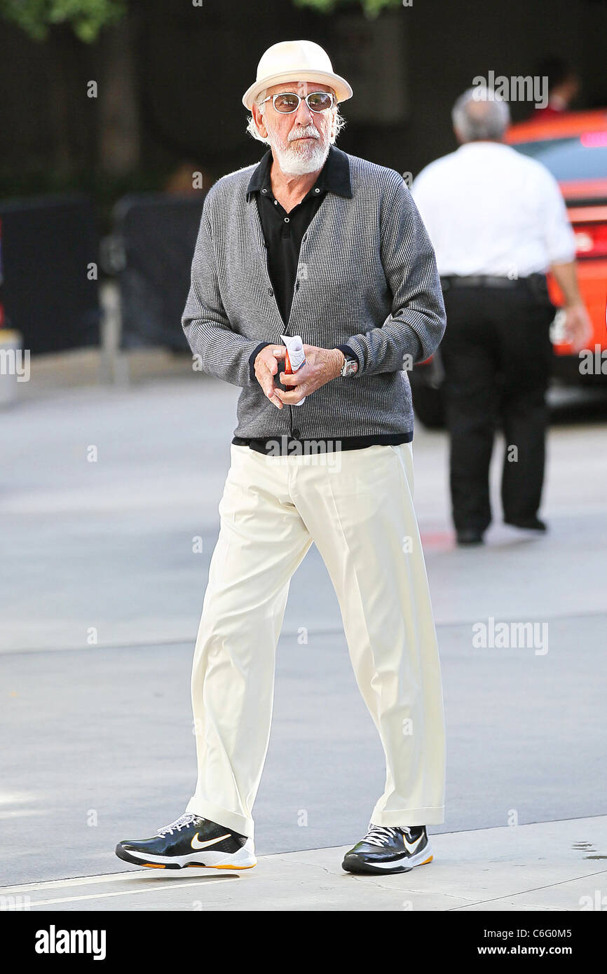 Lou Adler Celebrities arriving at the Staples Center to watch Los ...
