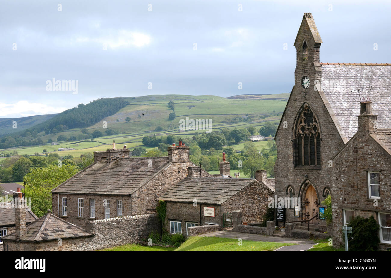 The village of Reeth, North Yorkshire England UK Stock Photo - Alamy