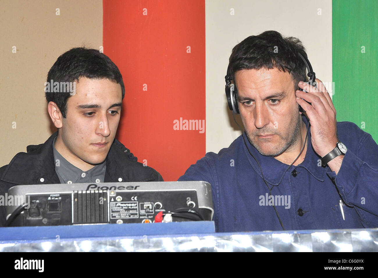 The Specials frontman Terry Hall and his son Felix Temple House ...