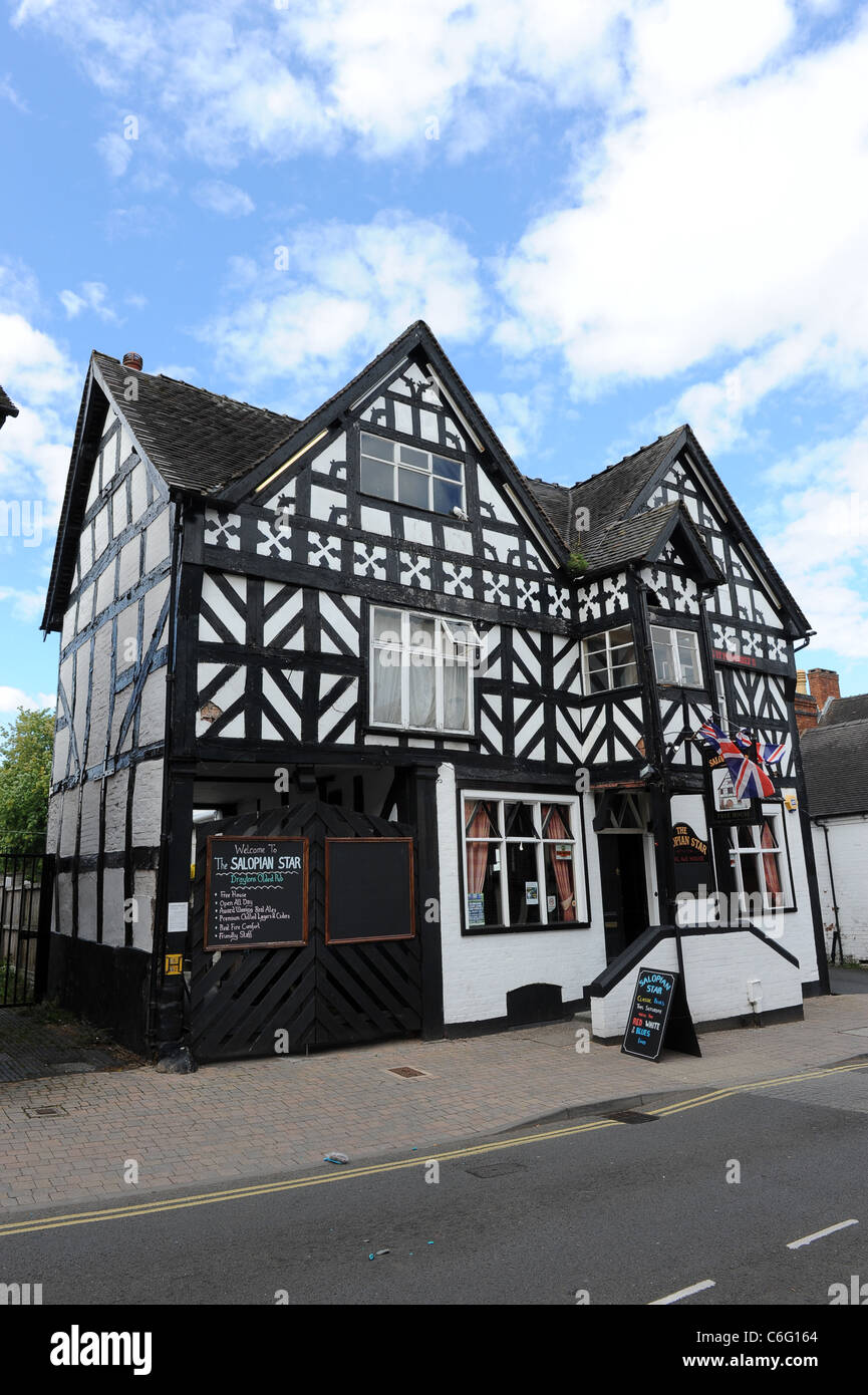The Salopian Star pub Market Drayton, Shropshire, England, Uk Stock ...
