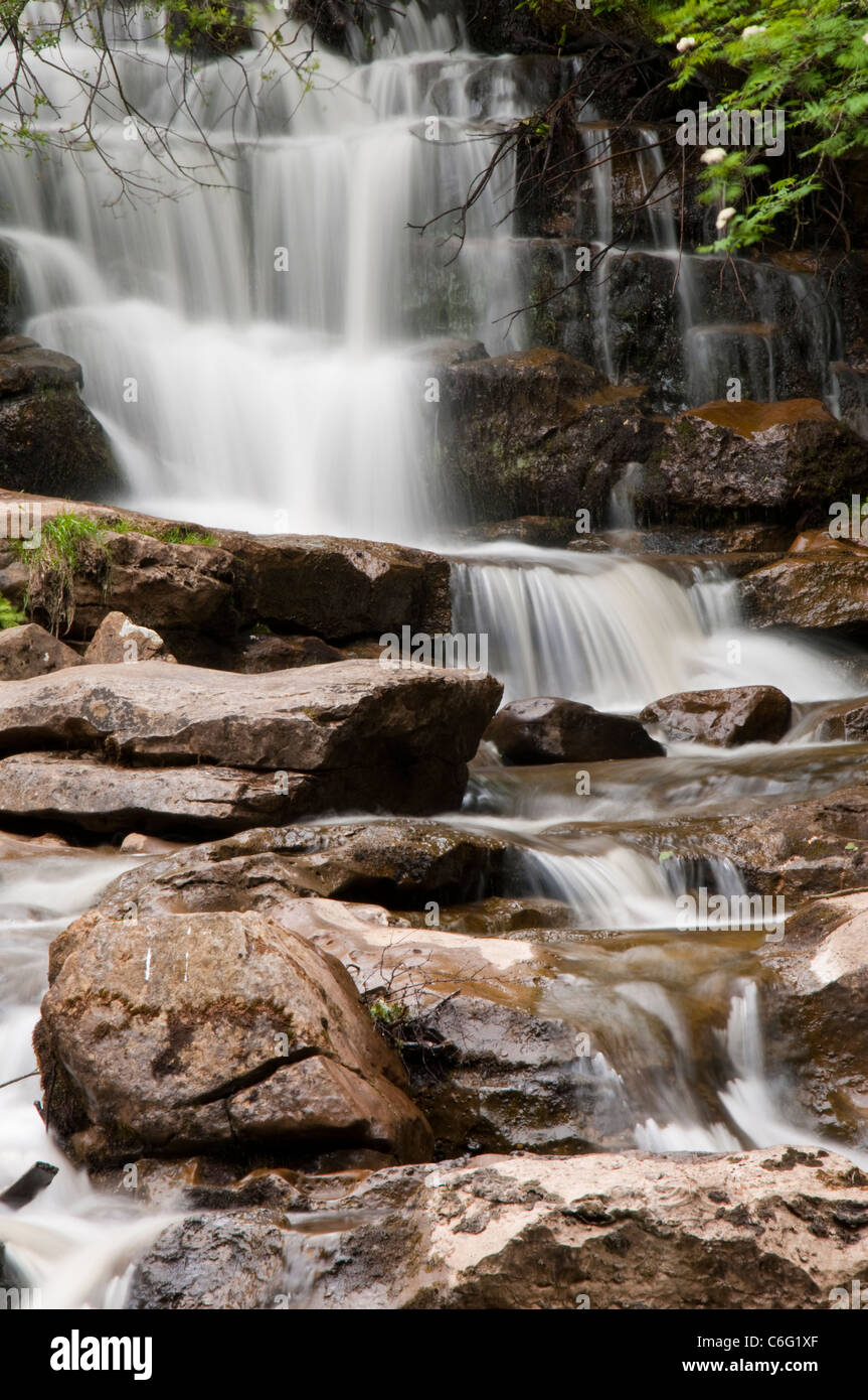 Catrake Force Waterfall in Keld in Swaledale, North Yorkshire England ...