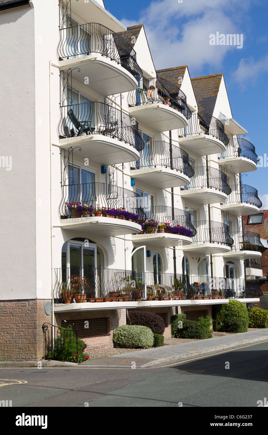 Balconies of holiday flats hi-res stock photography and images - Alamy