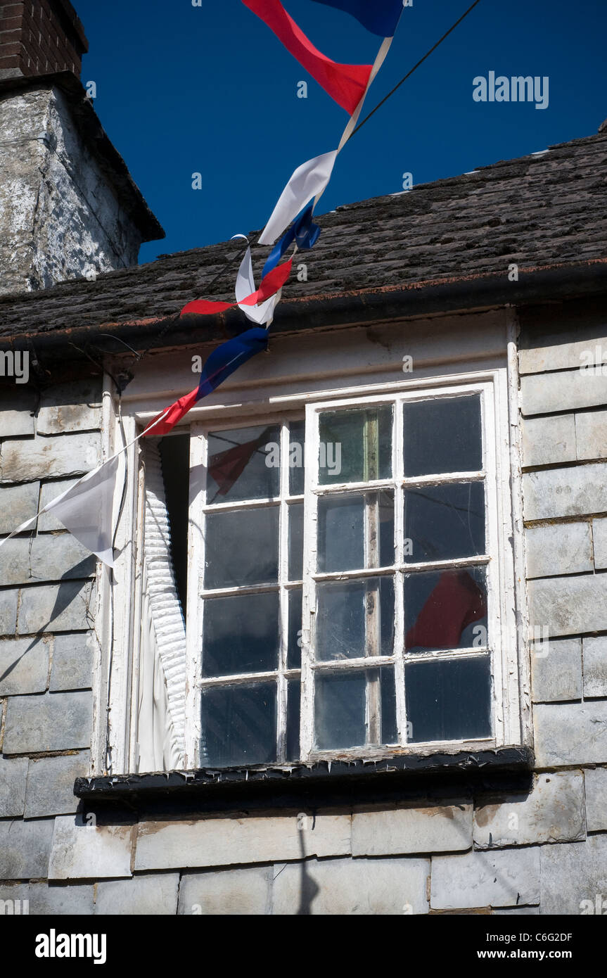British string bunting banner hi-res stock photography and images - Alamy