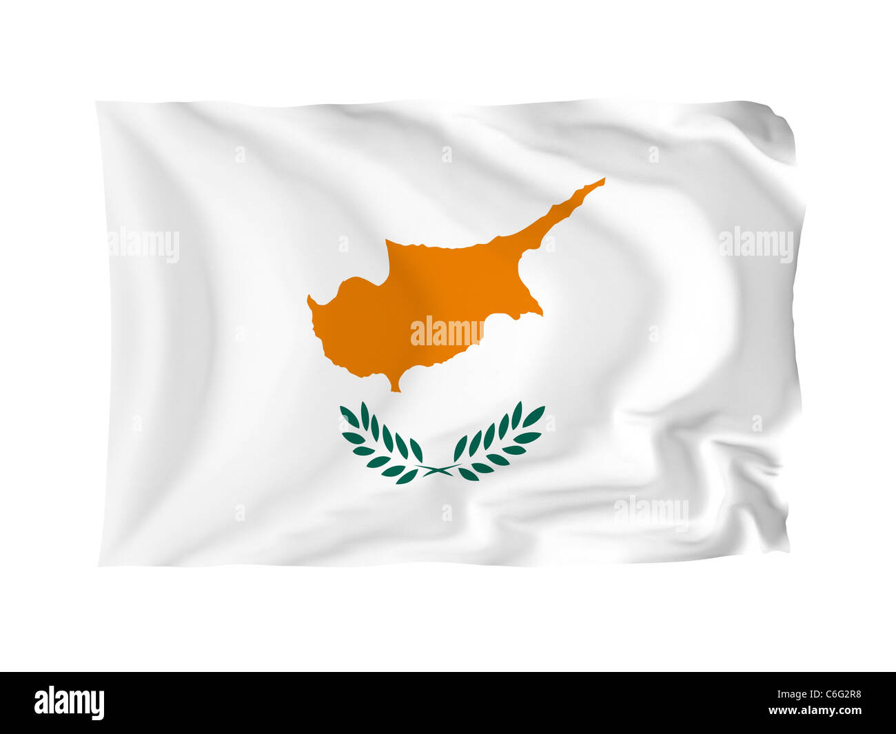 Cyprus. High resolution Asian Flag series. With fabric texture Stock ...