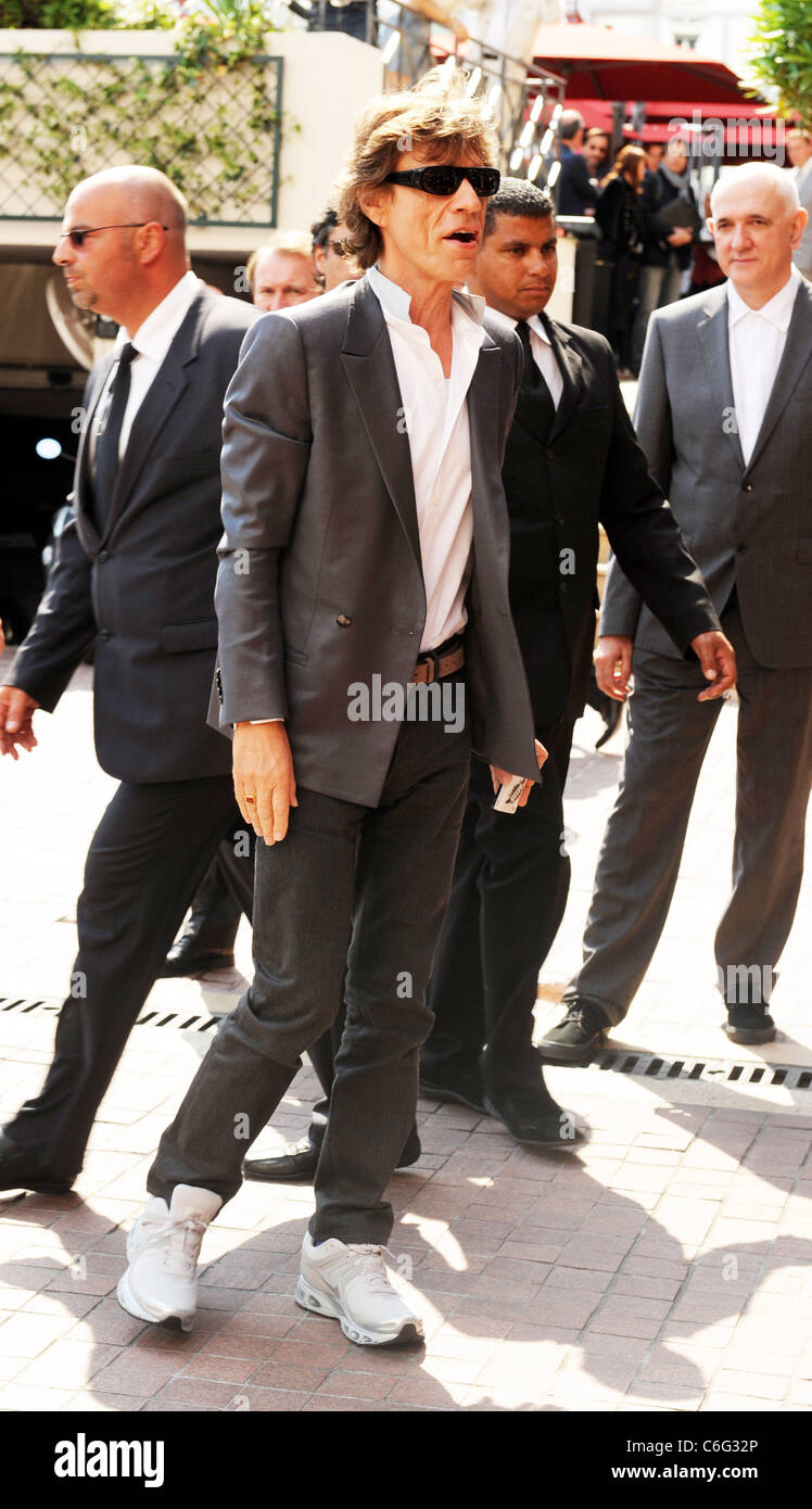 Mick Jagger out and about during the Cannes International Film Festival ...