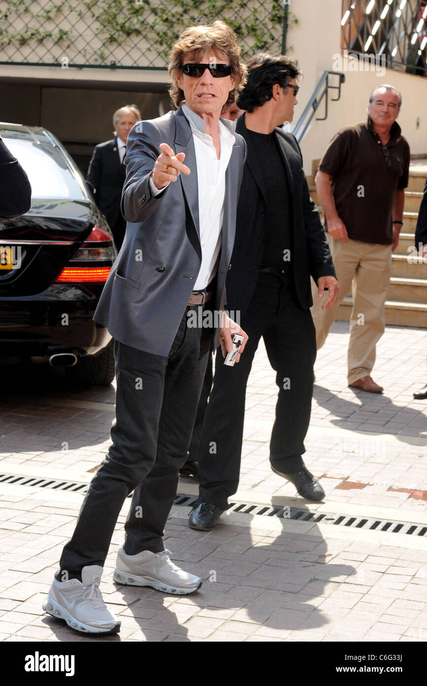 Mick Jagger out and about during the Cannes International Film Festival ...