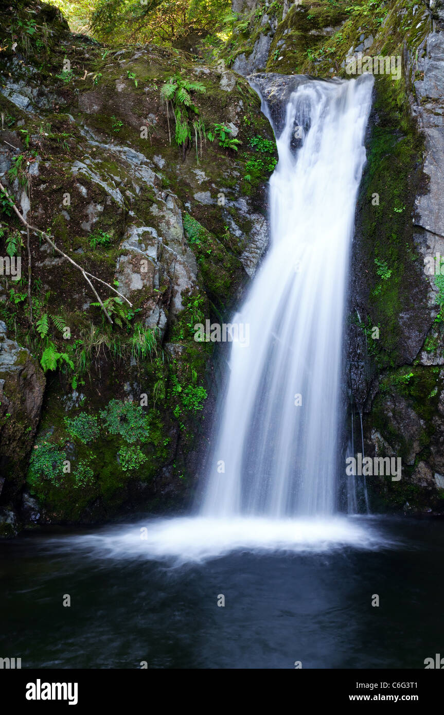 Long exposure image of a brook waterfall Stock Photo - Alamy