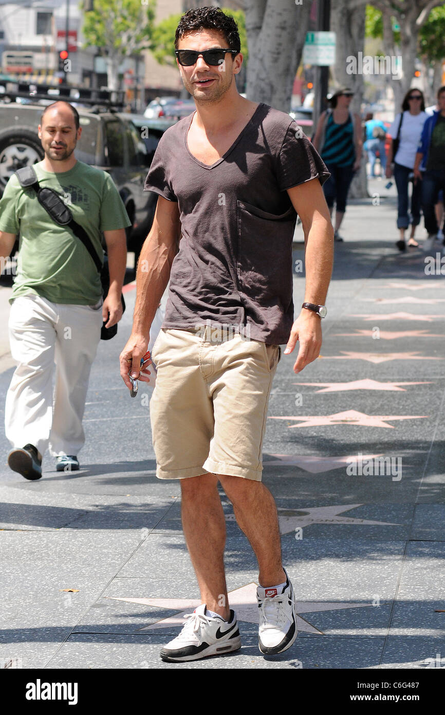 Dominic Cooper running errands in Hollywood Los Angeles, California ...