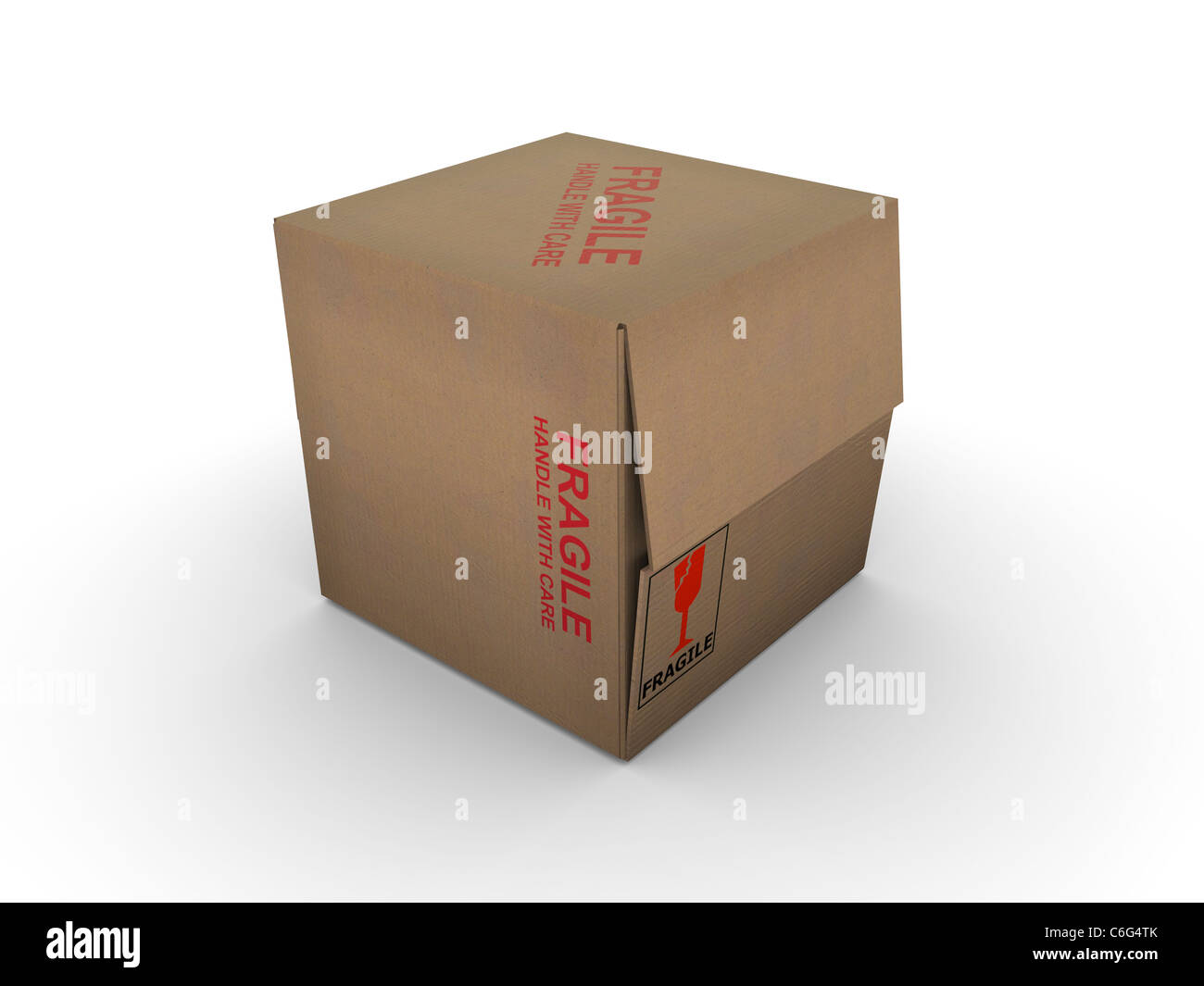Isolated cardboard. High resolution image with detailed texture Stock ...