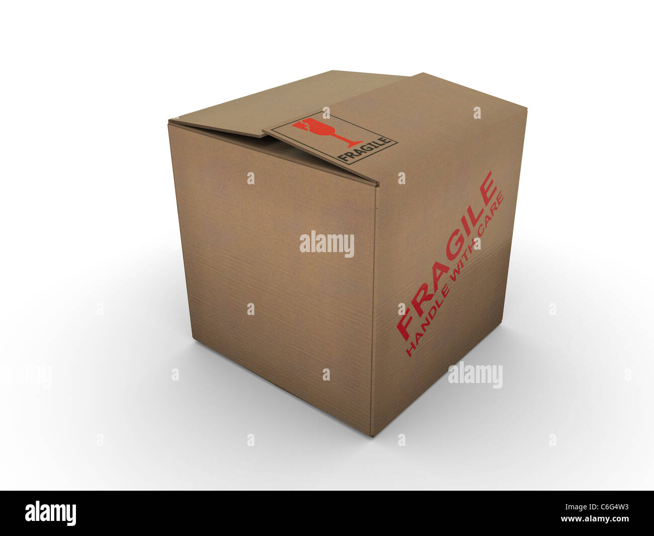 Isolated cardboard. High resolution image with detailed texture Stock ...