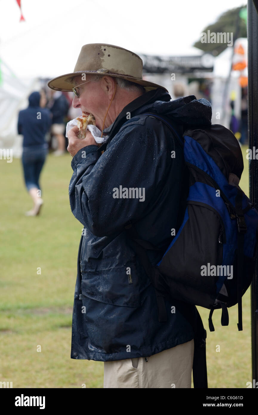 Bacon roll eating hi-res stock photography and images - Alamy