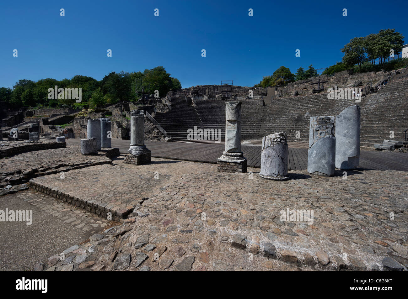 Lyon France the Roman theatre Stock Photo - Alamy
