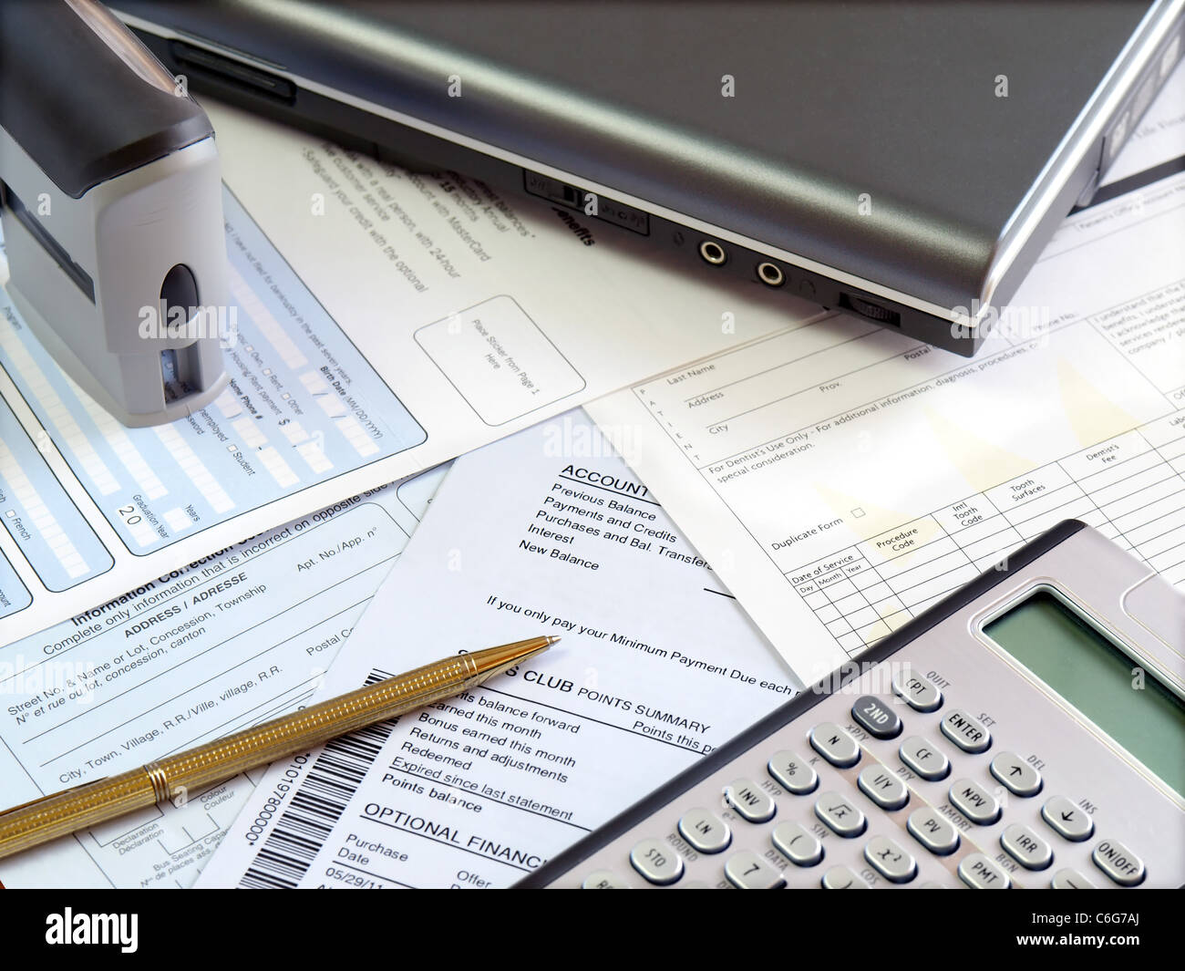 Bookkeeping stamp hi-res stock photography and images - Alamy