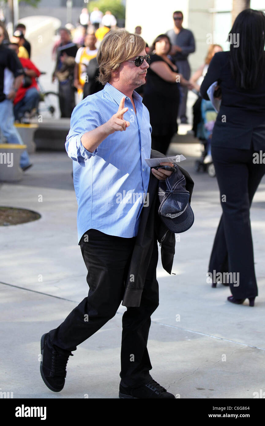 David Spade arriving at the Staples Center to watch the LA Lakers vs ...