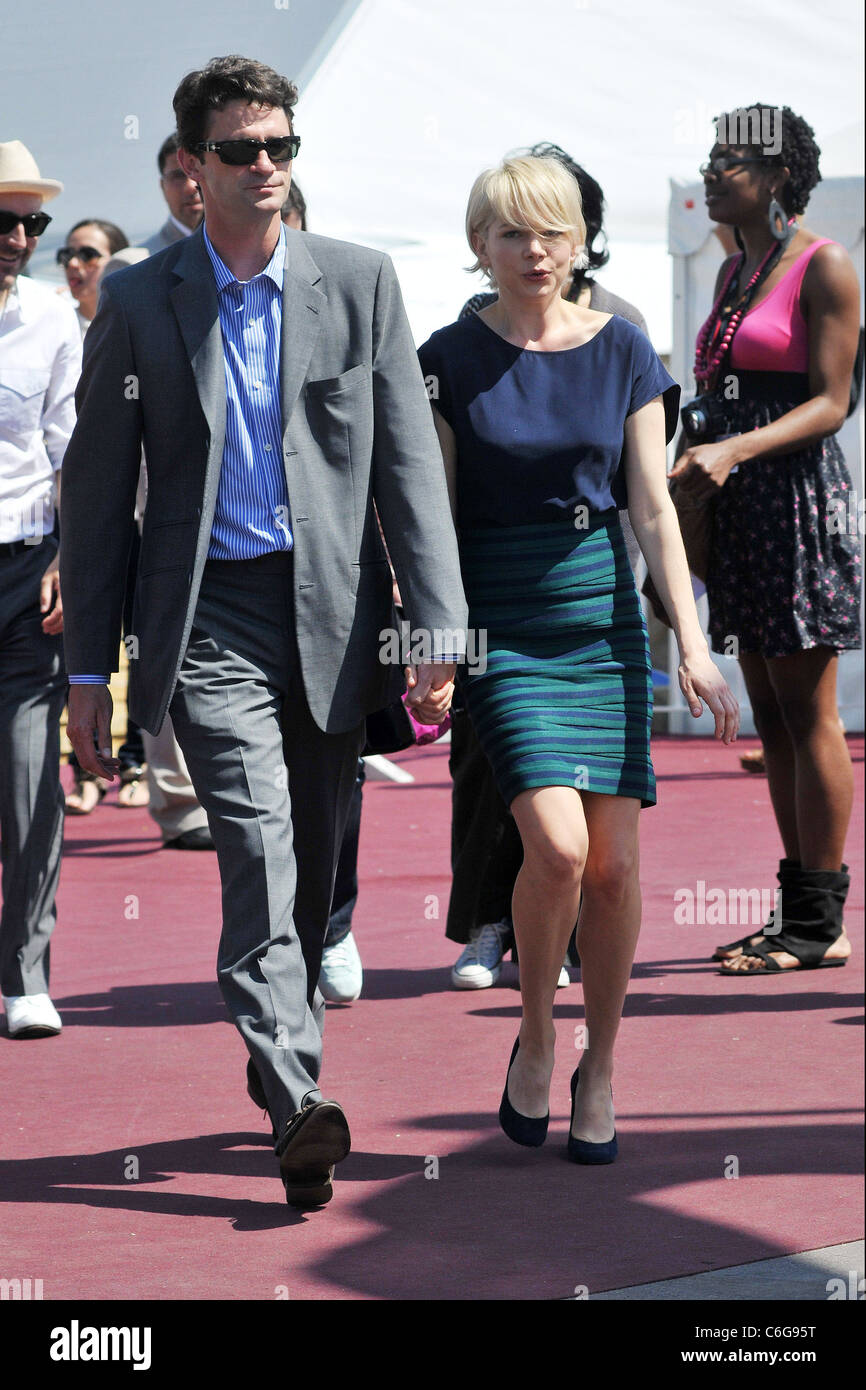 Michelle Williams out walking with a friend during the Cannes ...
