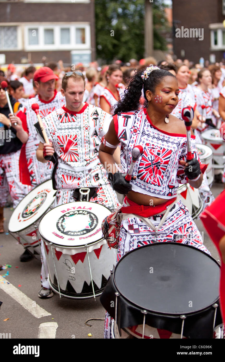Members of the Batala Band performing at Notting Hill Carnival 2011 ...