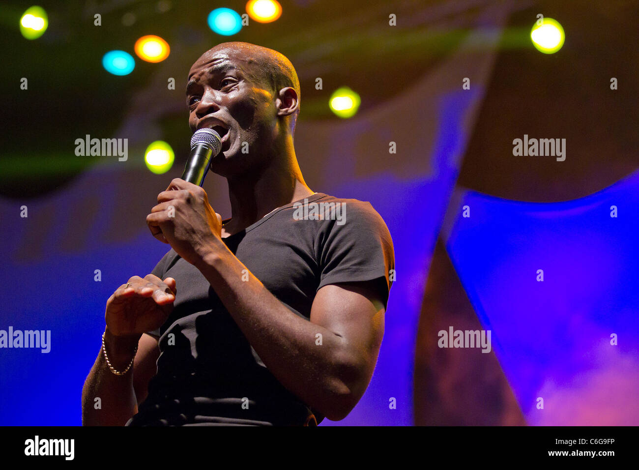 Calado Show performing at the Festival FestiAngola held at the Pavilhao ...