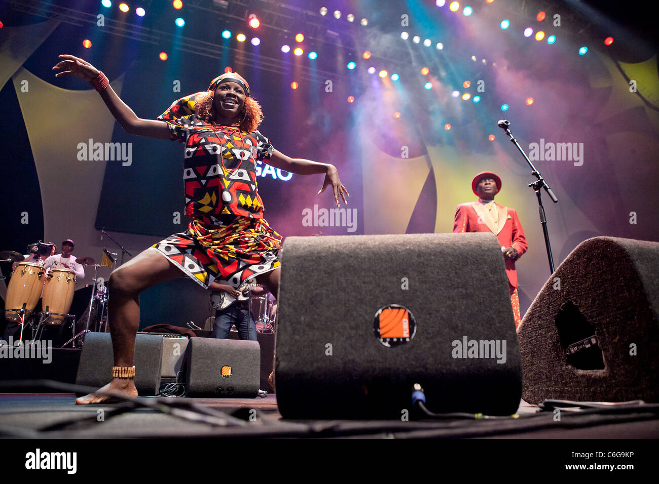Bagao performing at the Festival FestiAngola held at the Pavilhao ...
