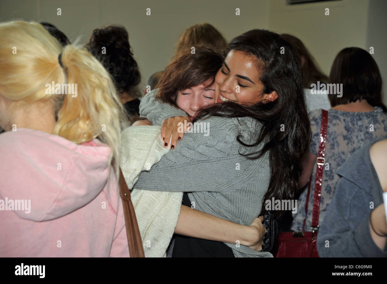 Gcse Exam Results At A London Secondary School England UK Stock Photo gcse-exam-results-at-a-london-secondary-school-england-uk-stock-photo