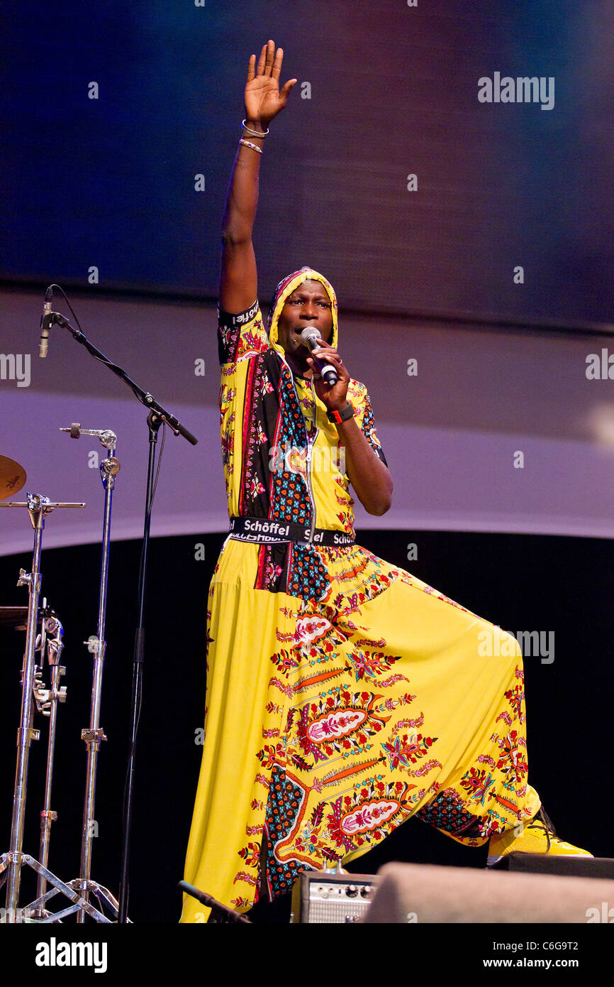 Kalibrados performing at the Festival FestiAngola held at the Pavilhao ...