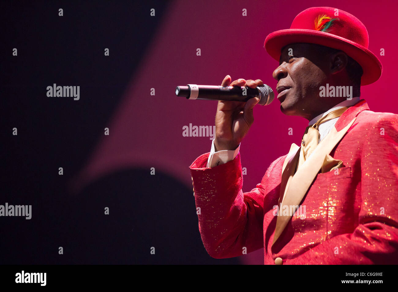 Bagao performing at the Festival FestiAngola held at the Pavilhao ...