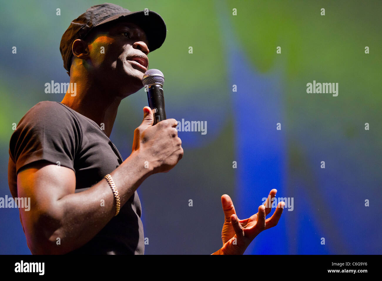Calado Show performing at the Festival FestiAngola held at the Pavilhao ...