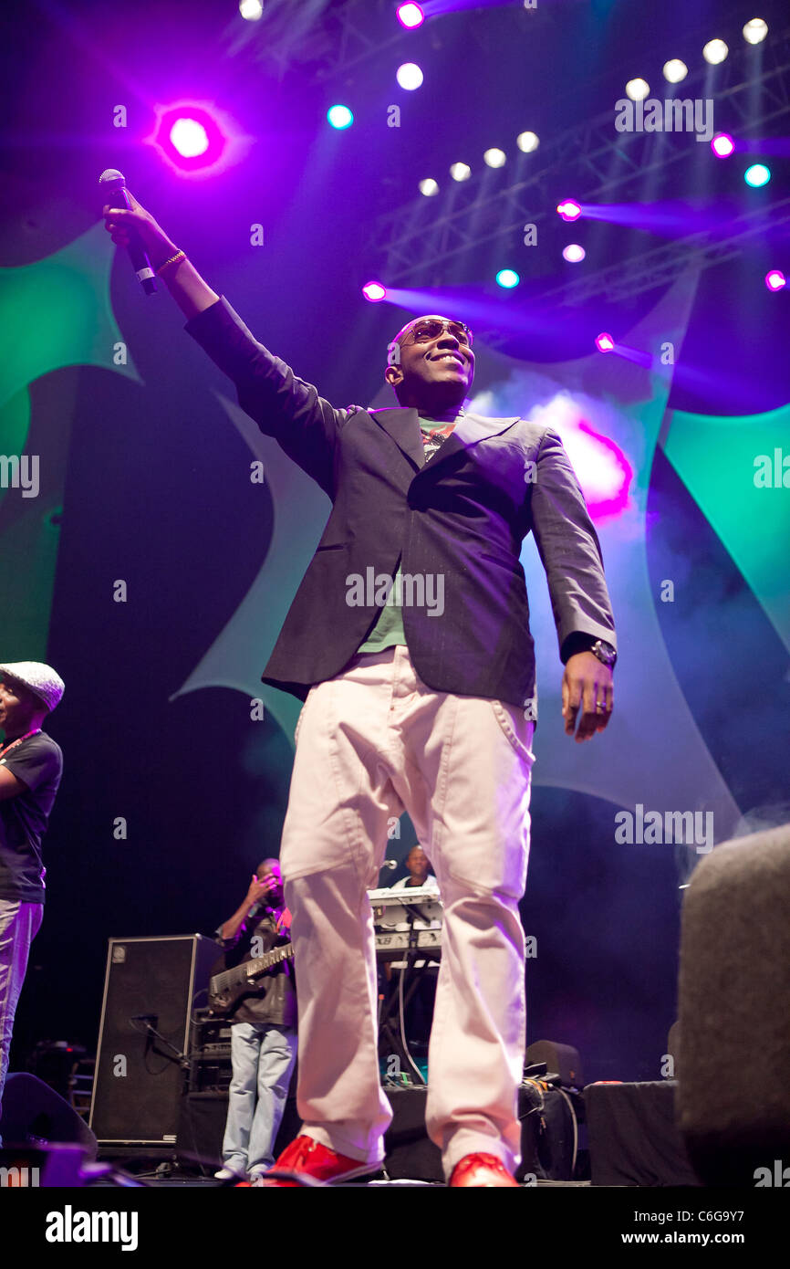 Danny'L performing at the Festival FestiAngola held at the Pavilhao ...