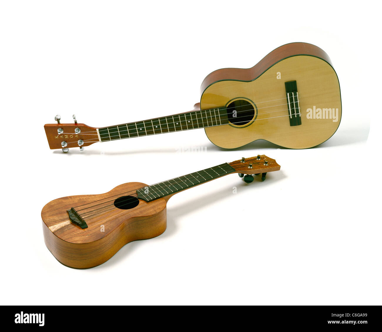 Soprano and tenor ukuleles Stock Photo - Alamy
