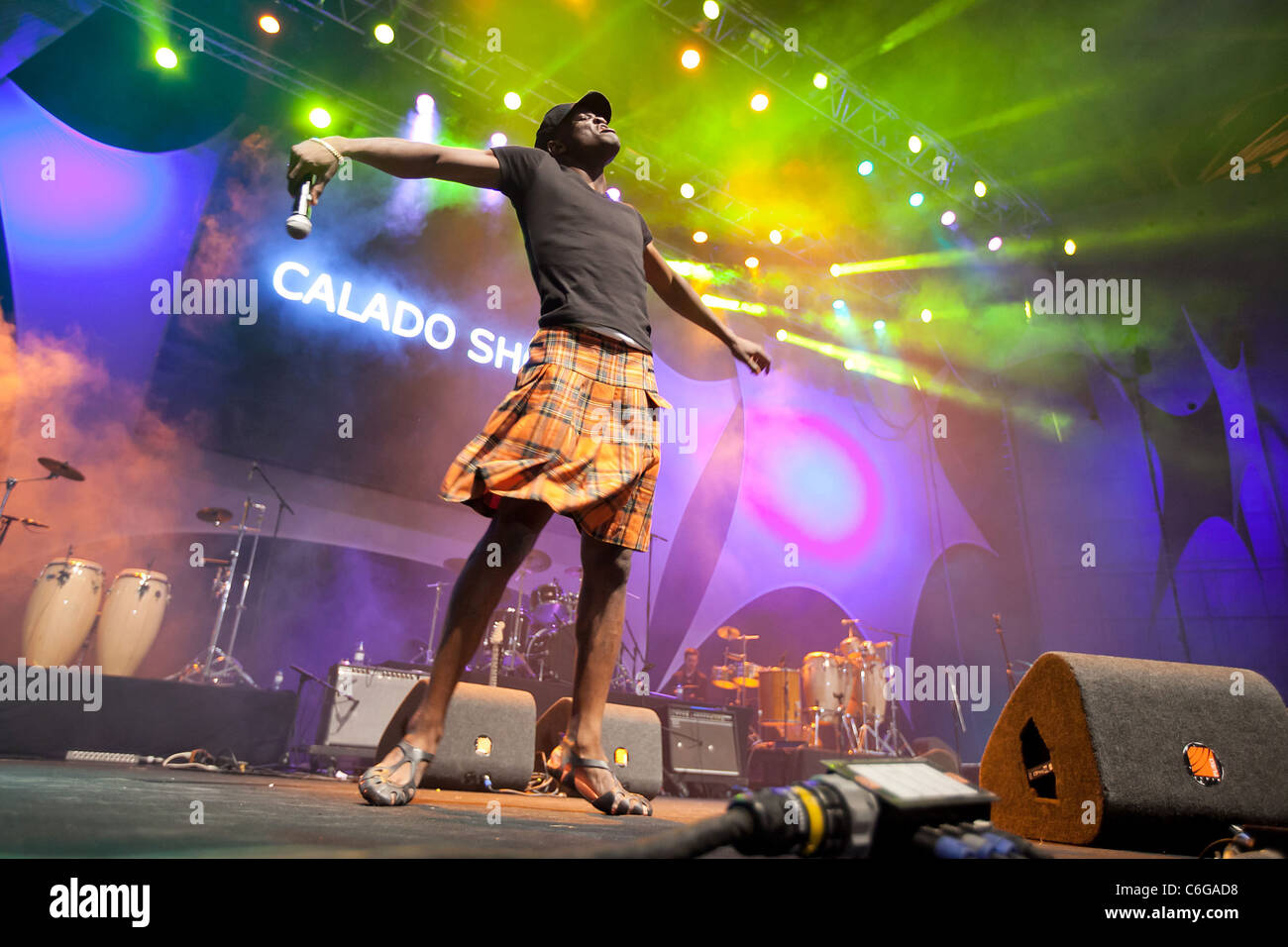 Calado Show performing at the Festival FestiAngola held at the Pavilhao ...