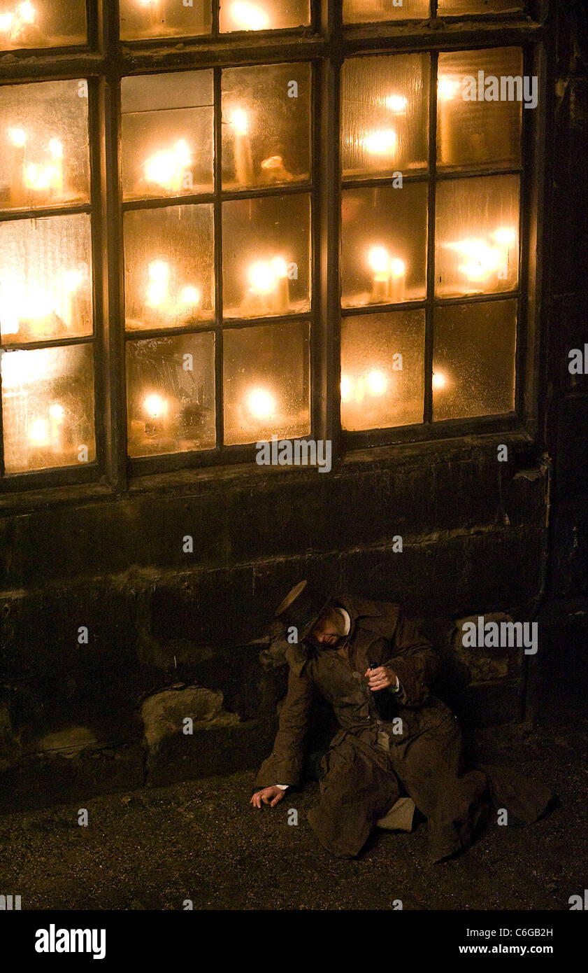 Cast Simon Pegg and Andy Serkis on the set of their new movie 'Burke ...