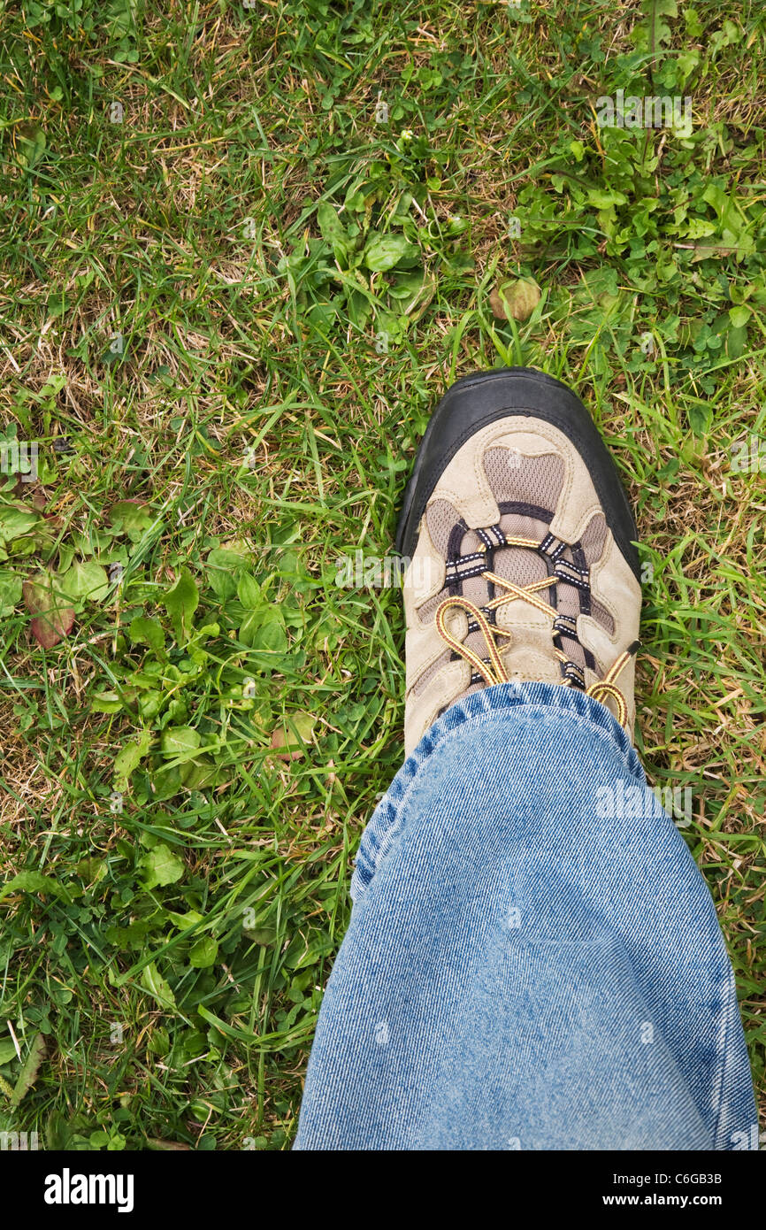 Putting one foot forward Stock Photo - Alamy