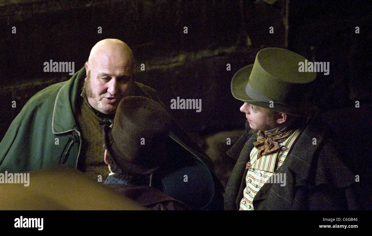 Simon Pegg and Andy Serkis on the set of their new movie 'Burke and ...