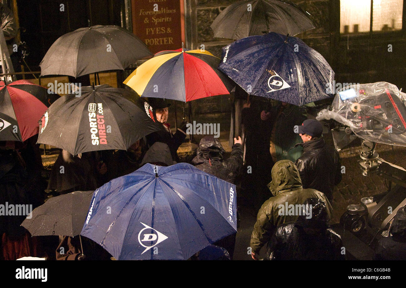 Simon Pegg and Andy Serkis on the set of their new movie 'Burke and ...